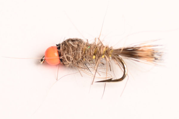 Hot Head Hare's Ear- Orange and Chartreuse - Nymph Fly, 6-Pack – Blue ...
